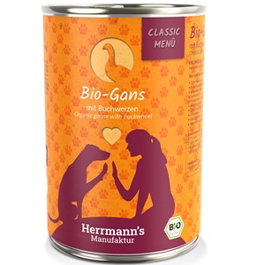 Bio Hundefutter Gans Menu 1 Mit Buchweizen Apfel Kokosmilch 400g Online