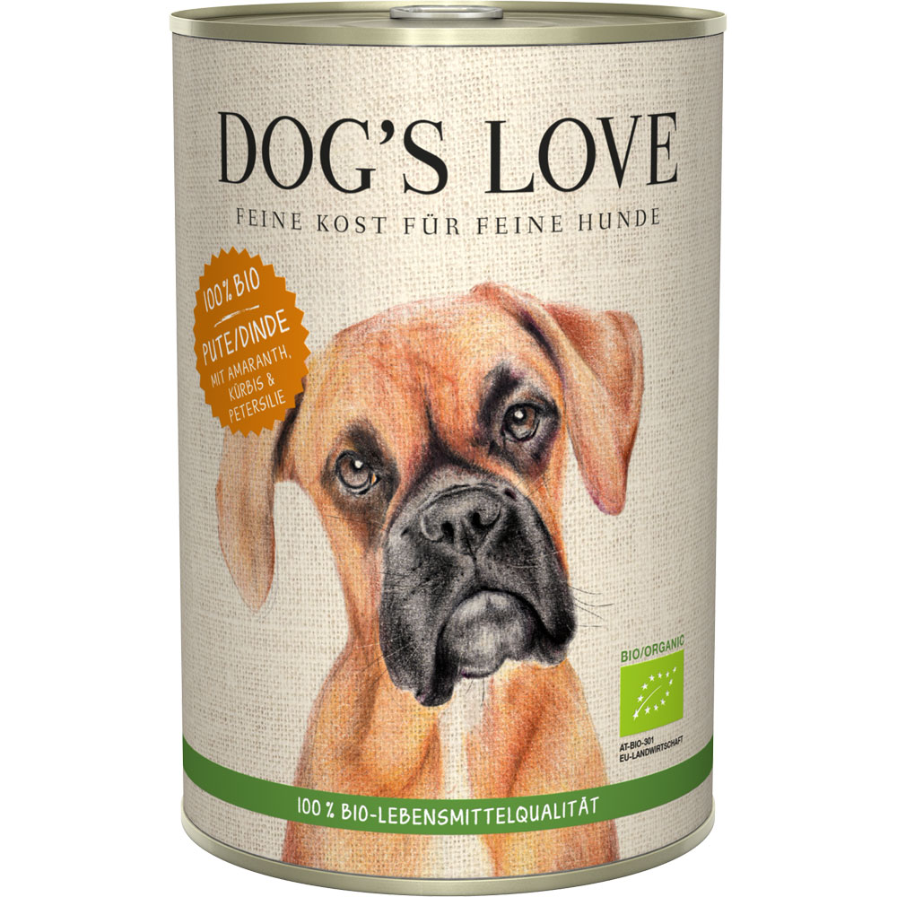 Bio Hundefutter Pute mit Amaranth, Kürbis, Petersilie 400g online